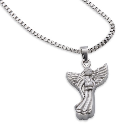 Stainless Steel - Model Angel Pendant - Model #104 - Casket Depot