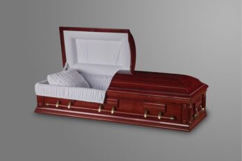 Hamilton Cherry Solid Wood Casket - Casket Depot