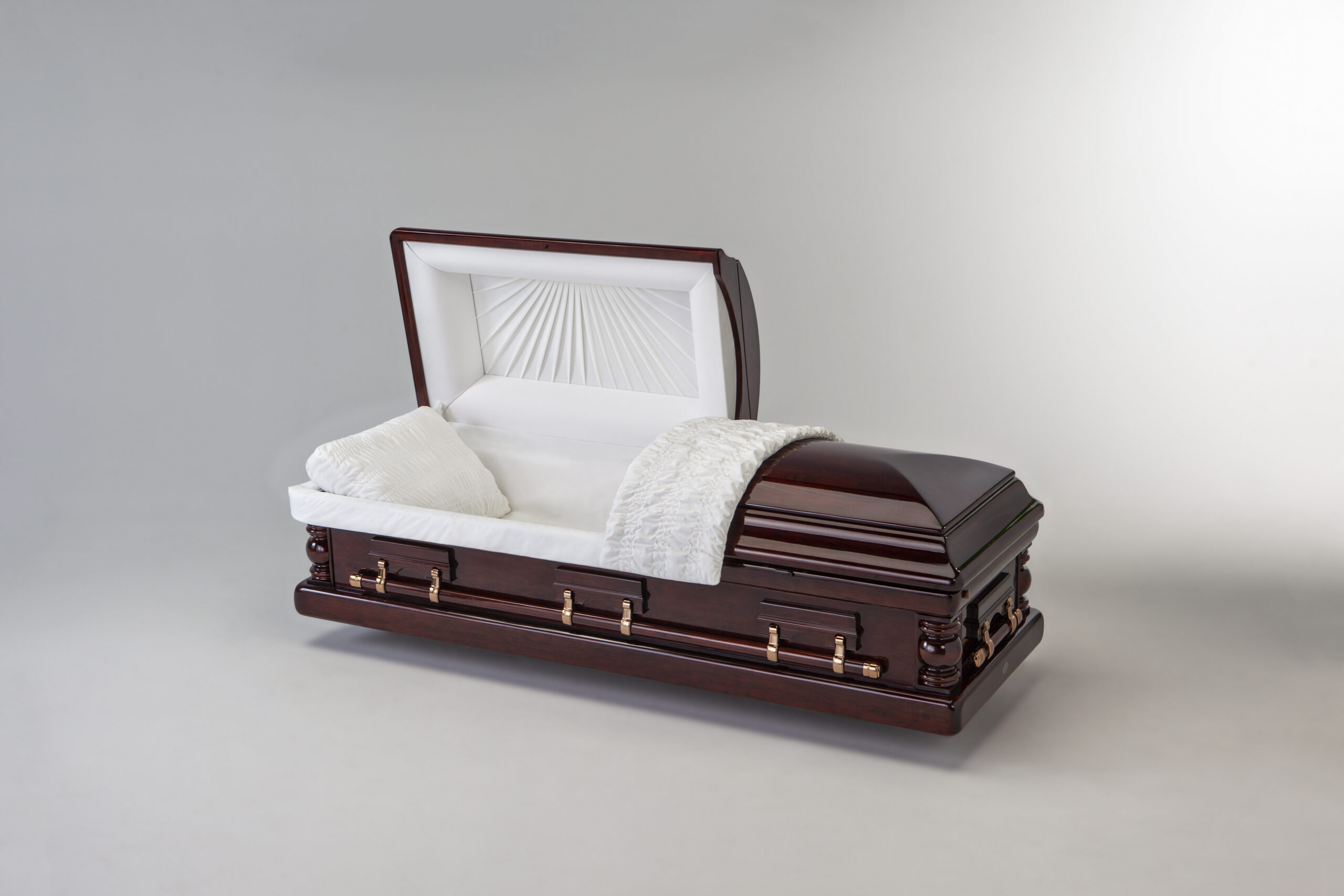 Meridian Solid Cherry Casket - Casket Depot