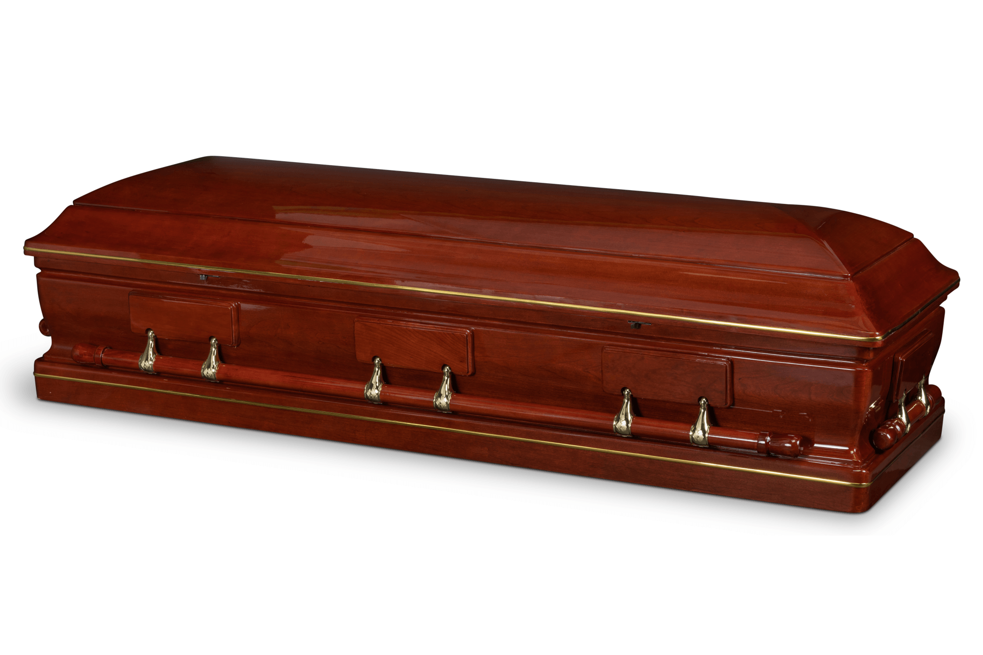 Gold Field | Full Couch Cherry Wood Casket